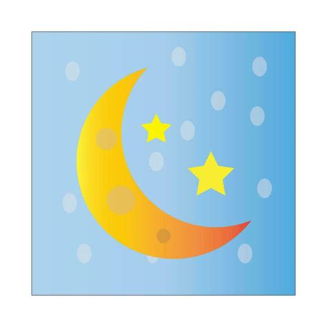 Moon And Star Icon Logo Vector Design Template 36877203 Vector Art At