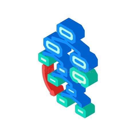 Syntax Tree Natural Language Processing Nlp Isometric Icon Vector