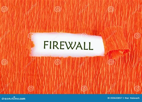 creative representation of a firewall concept with bright orange