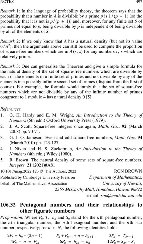 106 32 Pentagonal Numbers And Their Relationships To Other Figurate Numbers The Mathematical