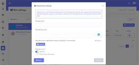 How To Exportimport Bot Template With Chatpion Xerone It