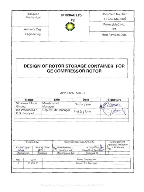 Design Of Rotor Storage Container For Ge Compressor Rotor Modified Pdf
