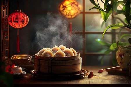 冒热气的虾饺蒸笼插画图片下载 正版图片602020434 摄图网