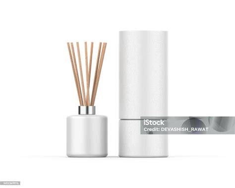 빈 리드 디퓨저 아로마 스틱 향수 향수 종이 상자 포장 모형 템플릿 3d 렌더링 그림 0명에 대한 스톡 사진 및 기타 이미지 0명 3차원 형태 Fragrance