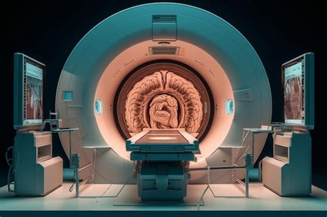 Premium Photo There Is A Mri Machine With A Large Screen In The Middle Generative Ai