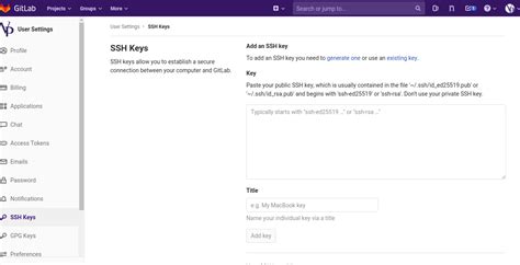 Git Gitlab Setting Up An Ssh Key Stack Overflow