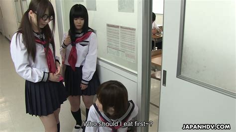 Japanese Nympho Kaede Oshiro Bangs One Geeky Dude In The Mens Room