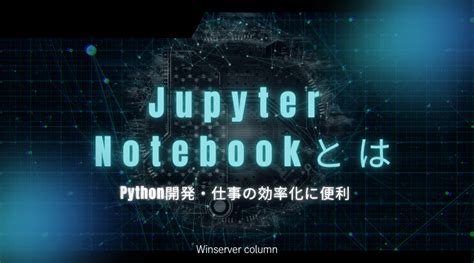 Jupyter Notebookとは。python開発・仕事の効率化に便利 Winserverのススメ