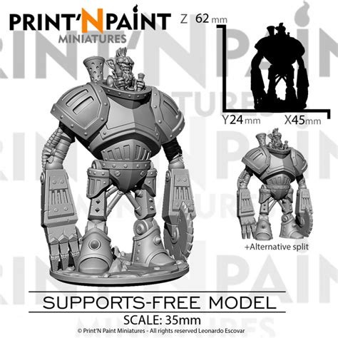 3d Printable Mecha Goblin Buzzcrank By Leonardo Escovar