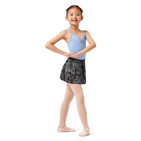 Mirella Ms149c Black Paisley Skirt Girls 8 10