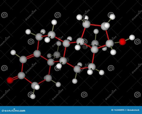 Testosterone Molecule Stock Illustration Illustration Of Ball 16340895
