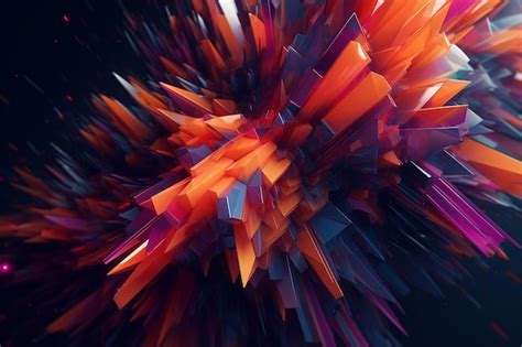 Premium Ai Image Dynamic Composition Abstract Inspired By Nature