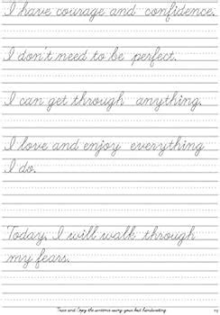 Cursive Handwriting Worksheets Adults Cursive Handwriting Workbook For