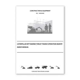 Caterpillar Mtt Marine Thrust Transv Operation Maintenance Manual