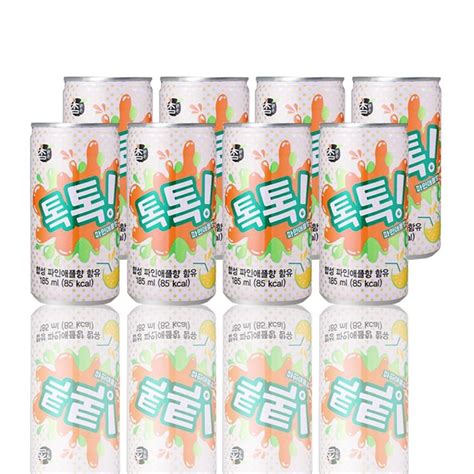 미니 캔음료 참맑은 톡톡탄산 파인애플향 185mlx60캔 홈플러스 택배배송