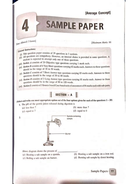 Set 3 Class X Science Pdf