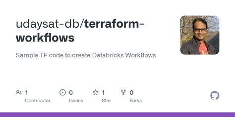 GitHub Udaysat Db Terraform Workflows Sample TF Code To Create Databricks Workflows
