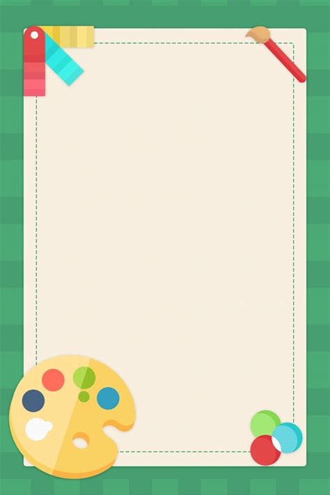 미술 교육 과정 색상 브러시 미술 교육 수업 학습 팔레트 무료 다운로드를위한 배경 이미지