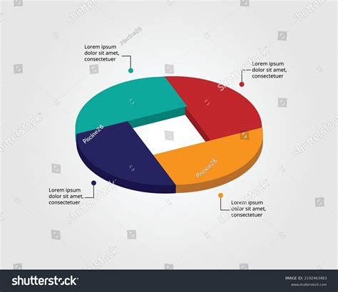 Circle Chart Template Infographic Presentation Stock Vector Royalty Free