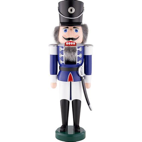 Nutcracker Hussar Blue 60 Cm24in By Seiffener Volkskunst