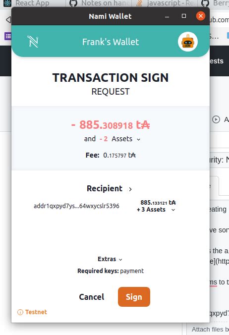 Strange Transaction Creation Issue Input Output Hk Nami GitHub