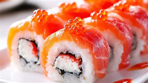 Ruby Sushi Stock Image Image Of Seafood Japanese Precious 332942063