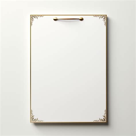 Premium Ai Image Blank Empty Menu Template