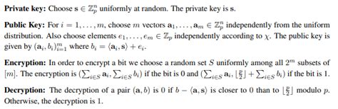 Lattice Crypto Decryption Analysis For Regevs Public Key