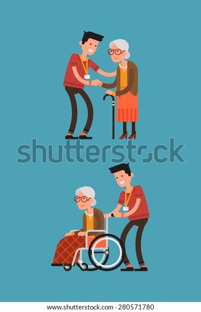 Set Lovely Flat Character Design On Stock Vector Royalty Free Shutterstock