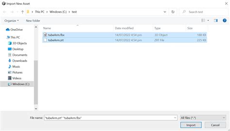Importing Assets Zivart Player 211