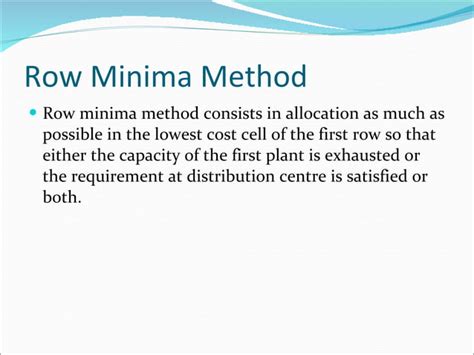 transportation and assignment ppt business business and finance