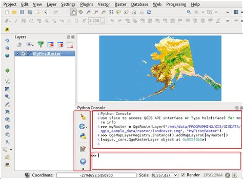 The Python Console Mastering Qgis Second Edition Book