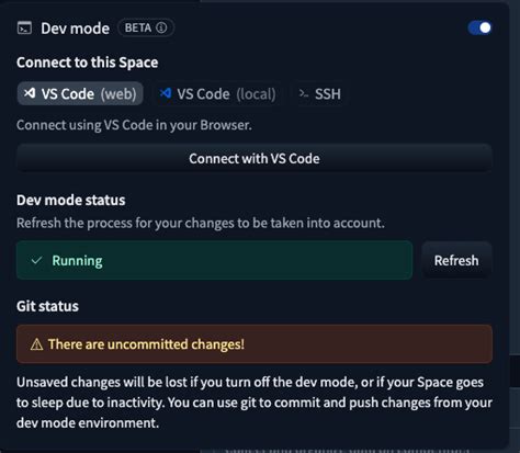 Dev Mode Explorers README FEEDBACK Spaces Dev Mode