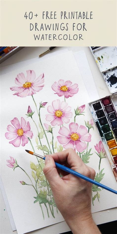 Download 40 Free Watercolor Printable Templates Free Watercolor Templates Watercolor Images
