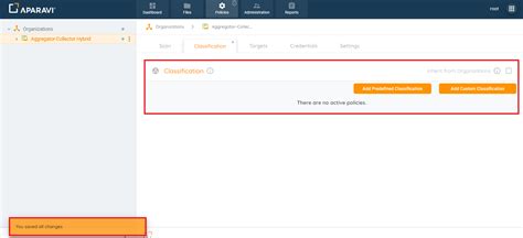 Custom Classifications Aparavi Support