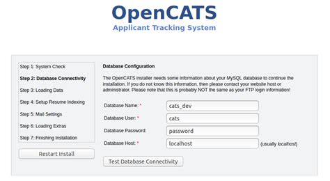 Windows Opencats Installation Instructions — Opencats 093 Documentation