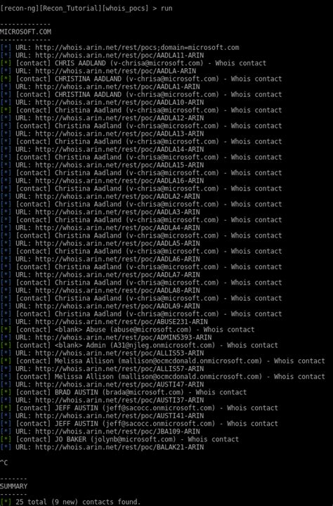 Reconnaissance With Recon Ng War Room