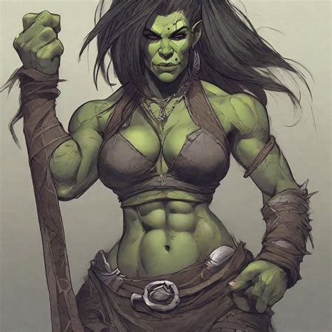 Orc Lady By Randomcrapola On Deviantart