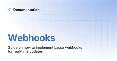 webhooks documentation