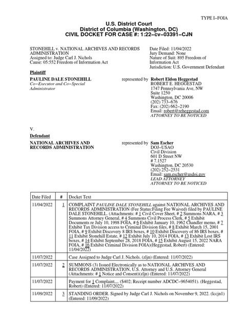 Dc 12022cv03391 Docket Pdf Complaint Justice
