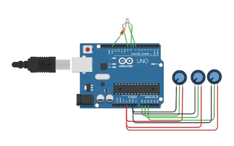 Circuit Design Input Potentiometer Tinkercad
