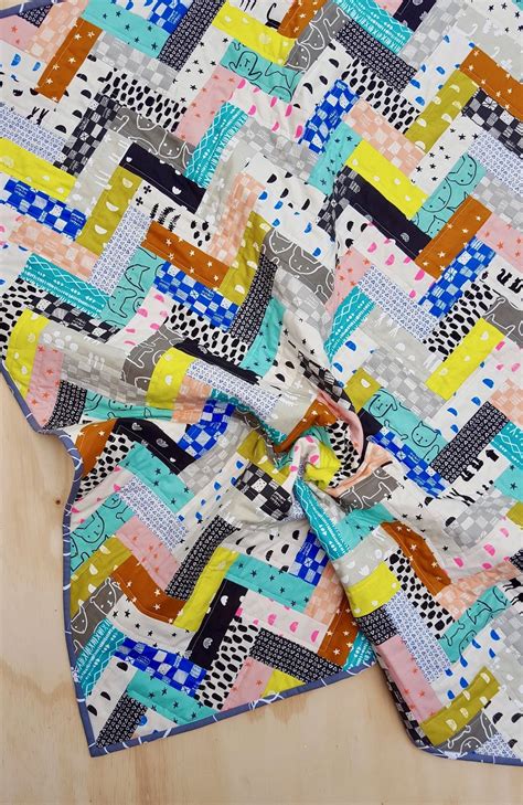 Easy Rectangle Quilt Patterns Easy Quilt Pattern Happy Cloud