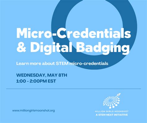 Info Session About Micro Credentials And Digital Badging — Million