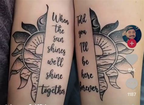 Sister Tattoos For 3 Sisters Matching Quote Tattoos For Couples When