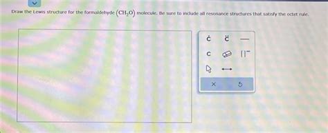 Lewis Structure For Formaldehyde