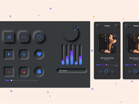 Neumorphic Music Player By Ayobami Ibrahim On Dribbble