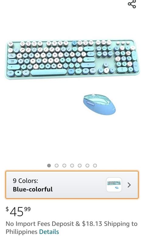 Ubotie Sweet Wireless Keyboard And Mouse Set Computers And Tech Parts