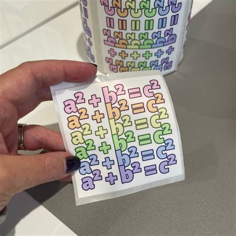 Mathematics Stickers Etsy