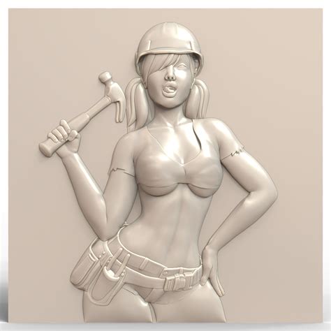 Stl File 3d Model Stl File For Cnc Router Laser And 3d Printer Handy Girl 📁 ・3d Print Model To