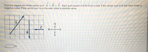 solved find the magnitude of the vector sum a b each